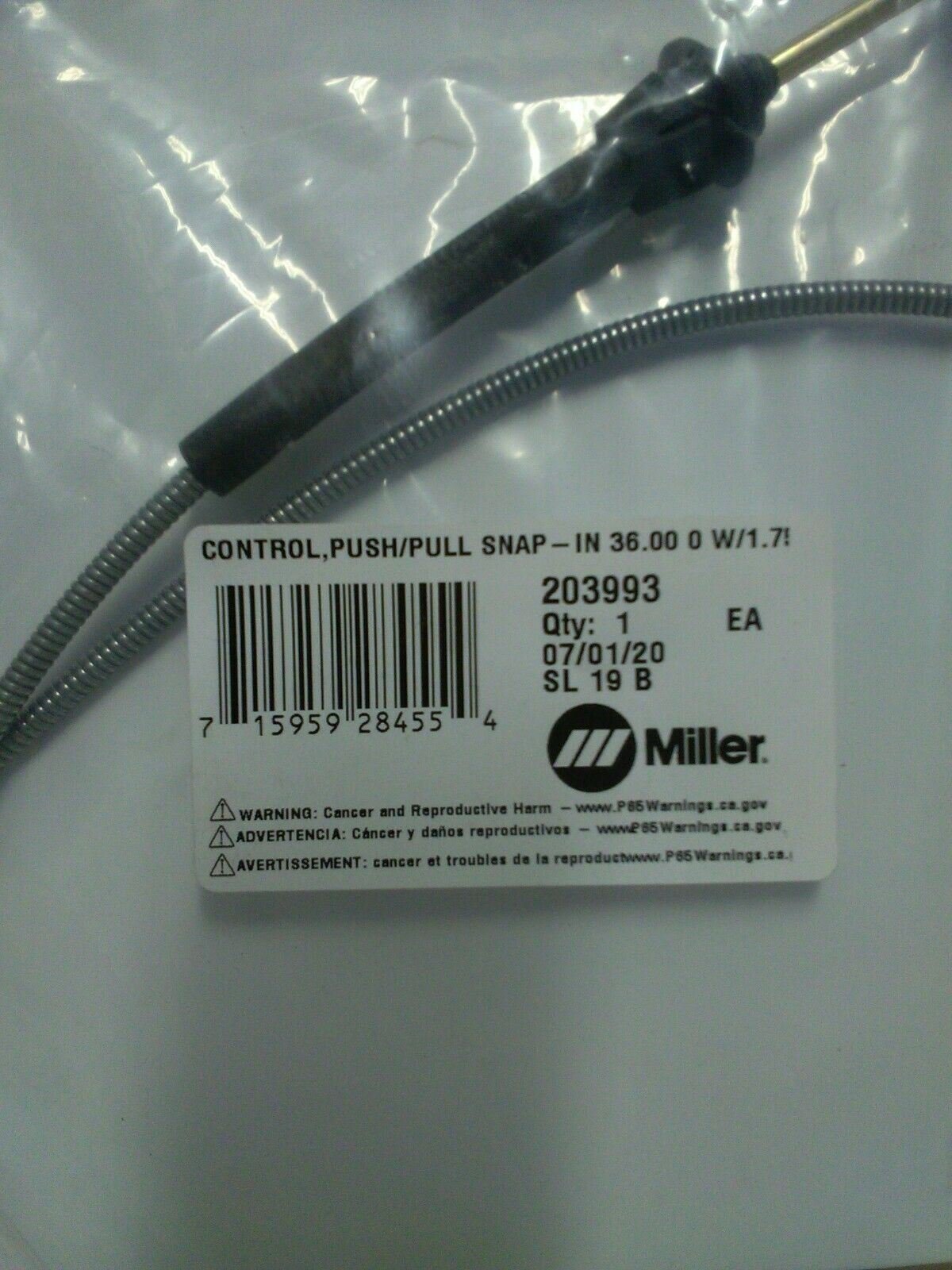 Miller 203993 Control Push Pull Snap - In 36.00 0 W/1.71 – Atlas ...