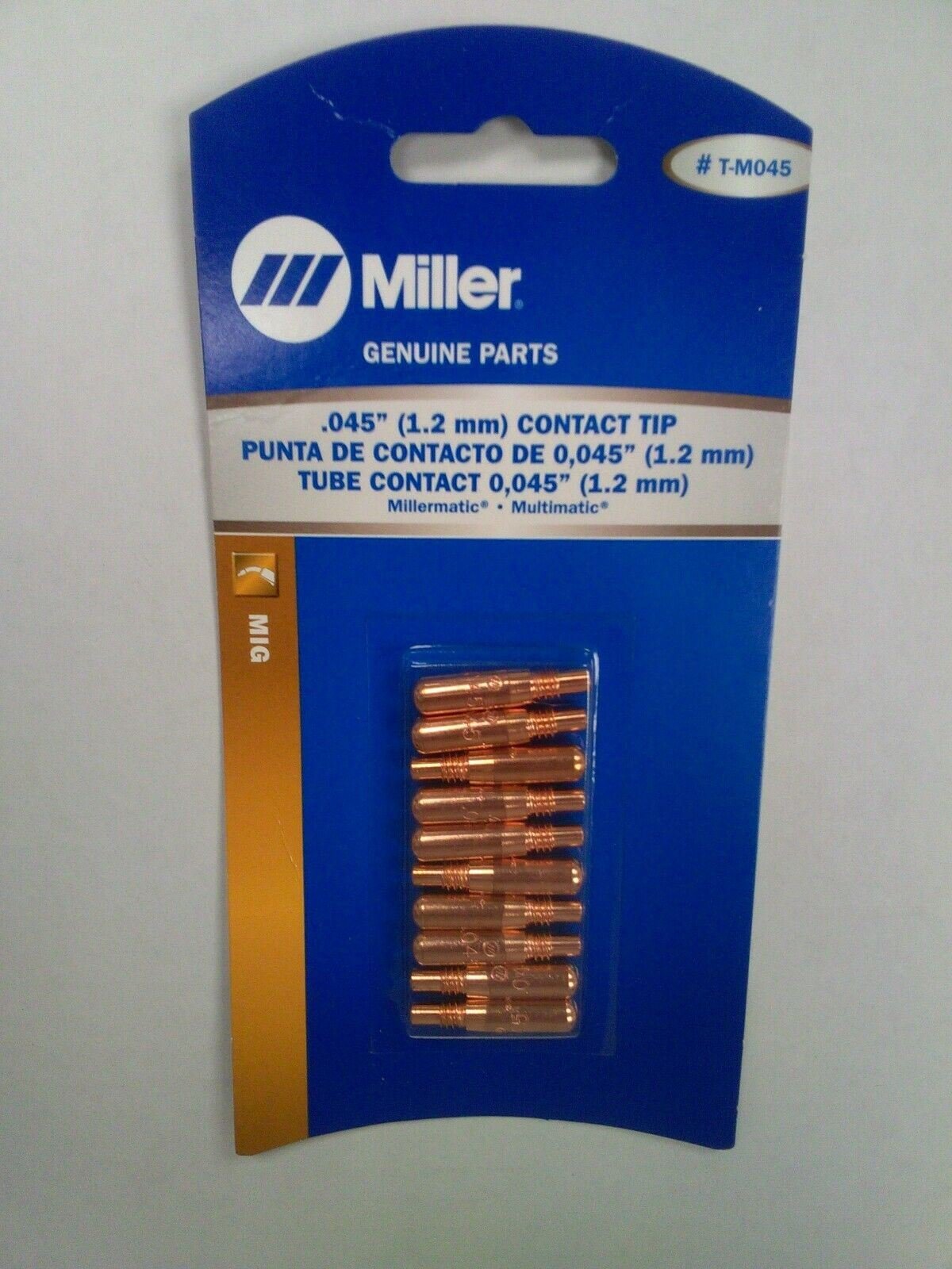 Miller T-M045 .045 MDX AccuLock Contact Tips for MDX MIG Gun – Atlas ...
